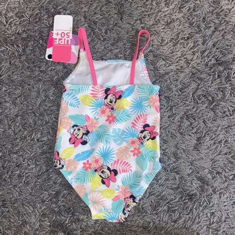 Disney Swim Girls One Piece Minnie Mouse Bathing Suit Brand New