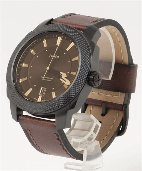 Fossil Machine Fs5972 Brown Leather Analog Classic Quartz Dress Date Mens Watch Mens Fashion