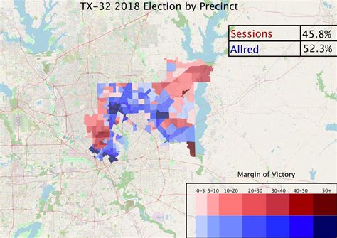 2018 Election In Texas 32nd Congressional District By Precicnt Oc