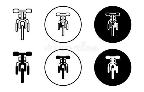 Tricycle Simple Icon Collection Set On White Background Color Stock