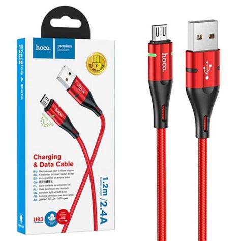 کابل شارژ میکرو Micro Usb هوکو Hoco U93 فروش و پخش عمده تک استور
