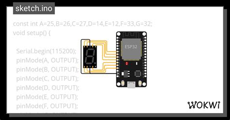 Display 7 Segmentos Thingspeak Wokwi Esp32 Stm32 Arduino Simulator