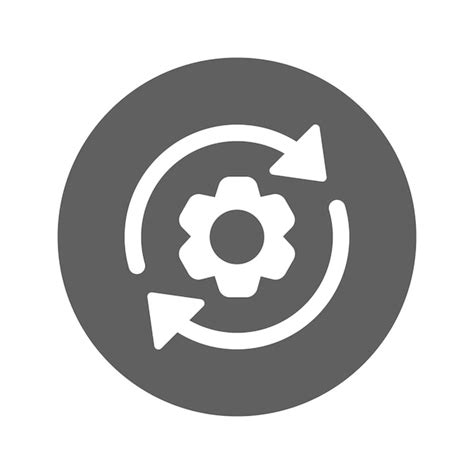 Maintenance Update Device Data Processing Icon Premium Vector