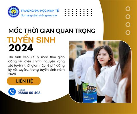 Những Mốc Thời Gian Quan Trọng Trong Tuyển Sinh Năm 2024 Cổng Thông