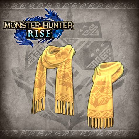Monster Hunter Rise Peça De Layered Armor Fall Scarf Para O Hunter