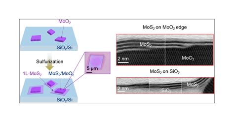 Nucleation And Growth Of Monolayer Mos2 At Multisteps Of Moo2 Crystals By Sulfurization Acs Nano