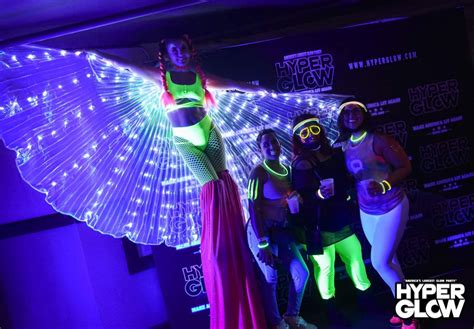 Led Glow Neon Stilt Walker Entertaining Halloween Event Party