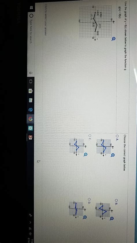 Solved Use The Graph Of Y Fx Shown Below To Graph The