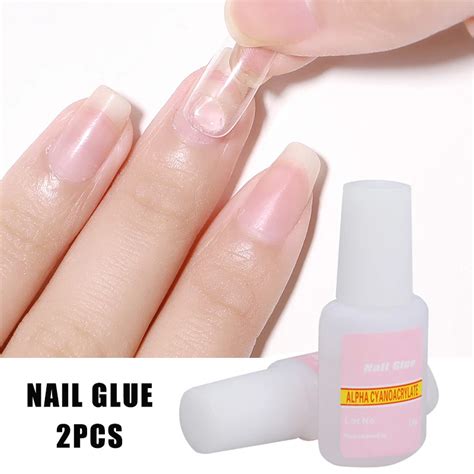 ネイルグルー ネイルチップ用接着剤 10g ブラシ付きキャップ 爪 ネイルチップ Kotobanovamainjp