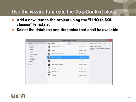 Datacontext Class Using The Datacontext Dxxj