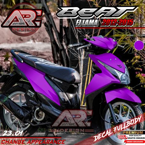 Jual COD TERBARU Decal Sticker Honda Beat FI Lama Full Body Stiker
