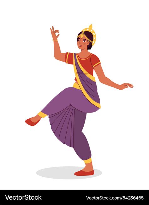 Woman Dance In Dress Young Girl Dancing Violet Vector Image