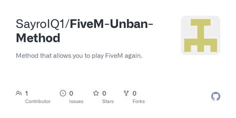 GitHub SayroIQ FiveM Unban Method Method That Allows You To Play FiveM Again