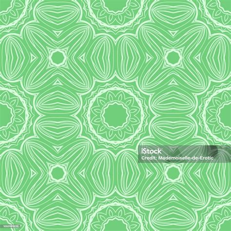 Stock Ilustrace Květinový Geometrický Vzor S Ručně Kreslících Ornamenty