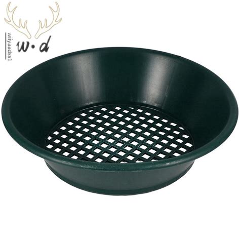 1pc green gold pan sifting classifier mesh screen mining sifter metal