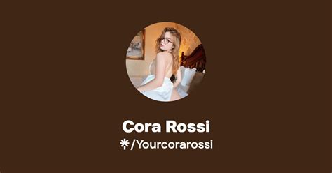 Cora Rossi Instagram Tiktok Linktree