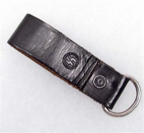 Ww2 German Nazi Waffen Ss Leather Dagger Belt Loop Stamped W Set Of Ss