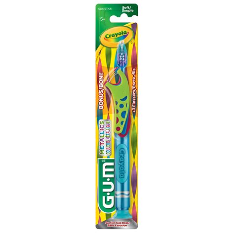 Gum® Escova Dental Infantil Crayola™ Marker Flossers Grátis
