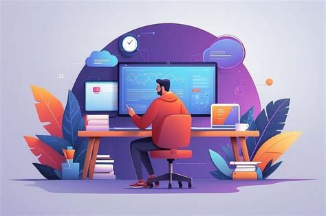 Premium Ai Image Software Tester Concept Illustration