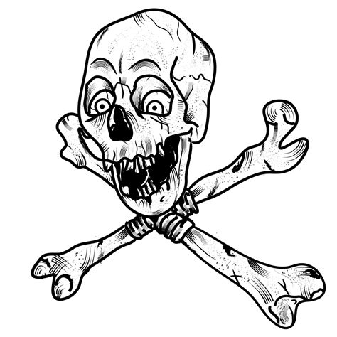 Skull And Bones Drawing