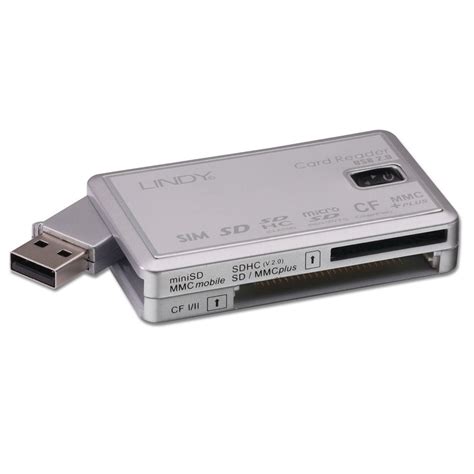 Usb 2 0 Multi Card Reader Pro From Lindy Uk