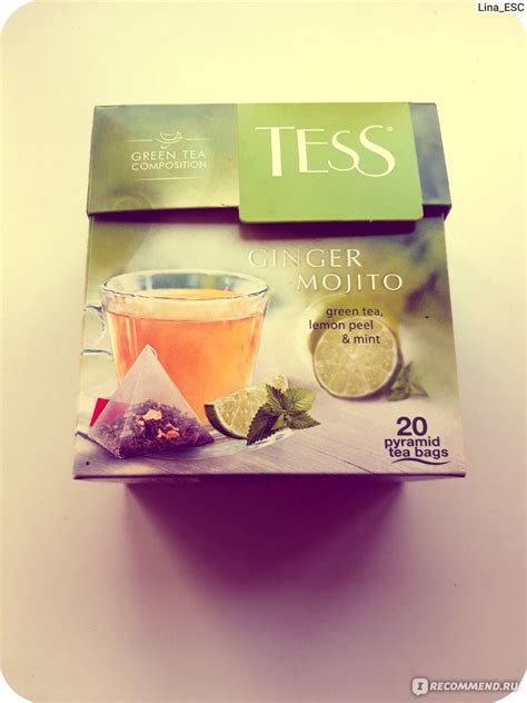 Чай Tess Ginger Mojito - «Мой самый любимый чай у Tess» | отзывы