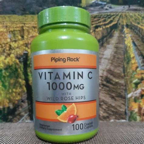 Sodium Ascorbate Vitamin C 1000mg With Rose Hips 100 Caplets Exp 2027