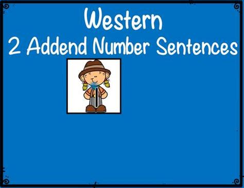 Western Themed 2 Addend Addition Subtraction With Ten Frames TPT
