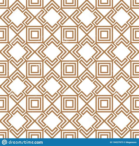Geometric Abstract Seamless Pattern Linear Motif Background Stock