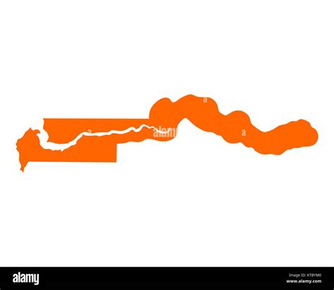 Karte Von Gambia Stock Photo Alamy