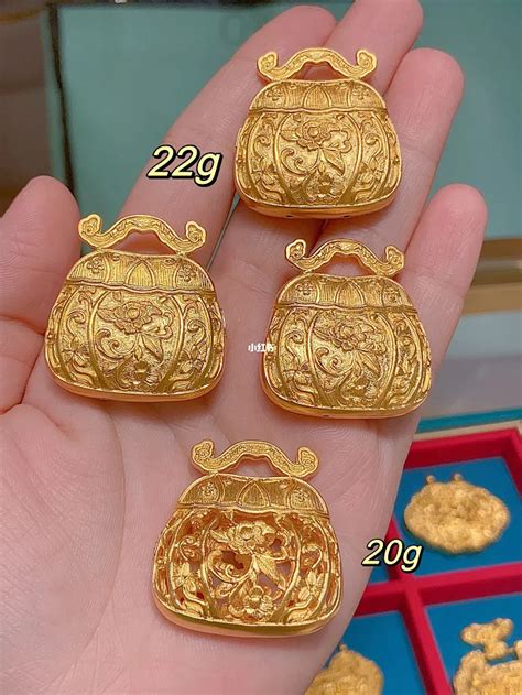深圳水贝黄金批发 ️手工錾刻黄金锁包合集