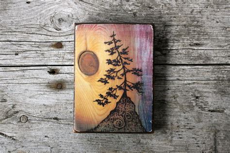 Ancient Tree Art Block Print Birch Tree Art Tree Art Wood