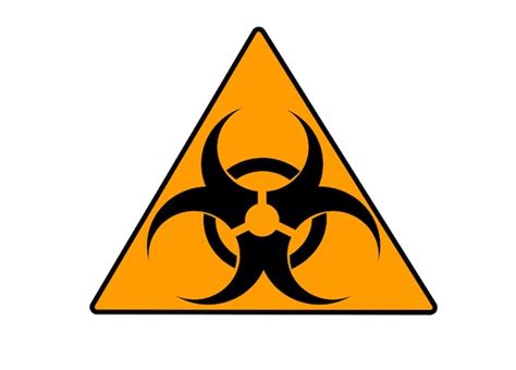 Premium Vector Symbol Of Radioactive Danger Virus Radiation Sign On A