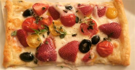 Tartelettes salées fraises tomates mozzarella huile d olive basilic recette Tartelettes