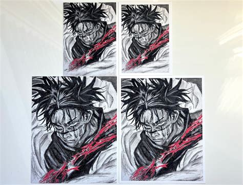 Choso Art Print Jujutsu Kaisen Anime Art Poster Charcoal Illustration