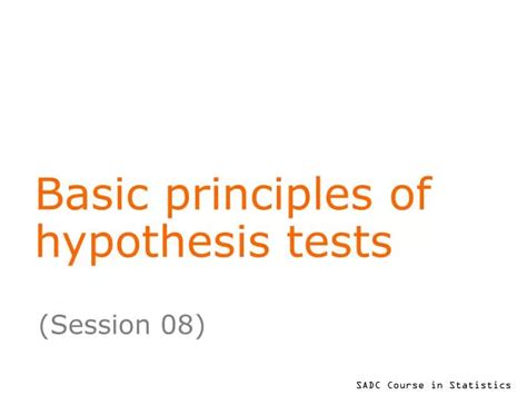 ppt basic principles of hypothesis tests powerpoint presentation