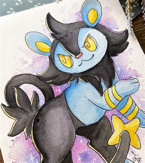Jacqueline 🎨 Watercolor Artist On Instagram Luxio 💙 Such A Cool
