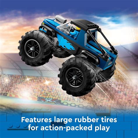 Lego City Blue Monster Truck Juego De Juguete Todoterreno Con Una