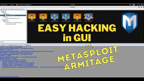 easy hacking and penetration test in gui with kali metasploit armitage