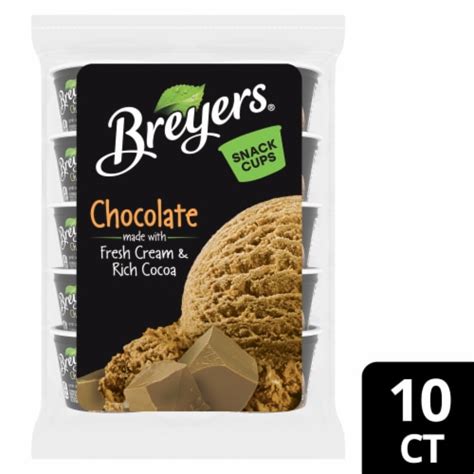 Breyers Cream Chocolate Snack Cups Ice Cream 10 Ct 3 Oz Frys Food Stores