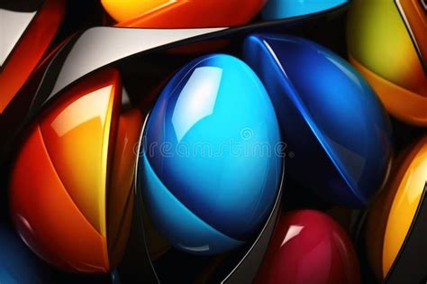 Colorful Three Dimensional Sphere Background Texture Stock Illustration Illustration Of