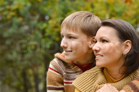 Mother With Son Stock Image Colourbox