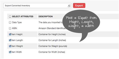 Lookup Amazon Listing Item Dimensions Height Length Width Weight