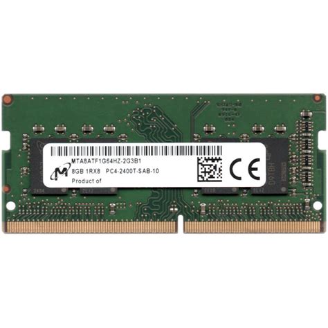 Micron Pc4 19200s Ddr4 2400t 8gb 1rx8 Pc4 2400t Sab 10 So Dimm 260pin
