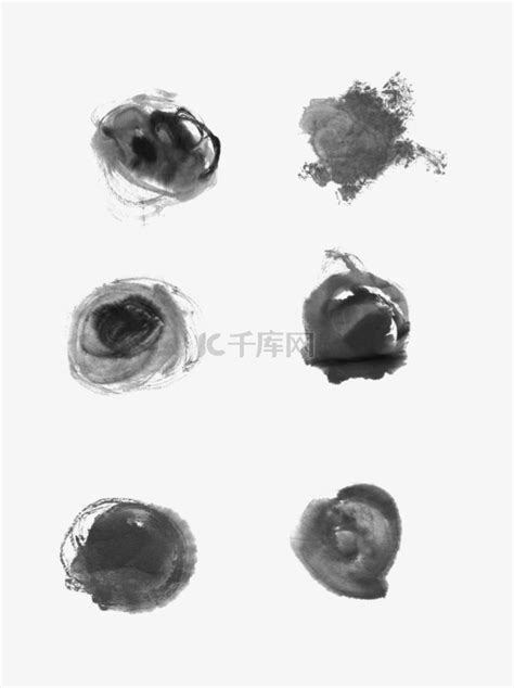 简约中国风复古水墨墨迹元素素材图片免费下载 千库网