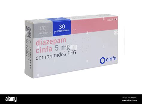 Huelva Spain October 12 2022 Spanish Box Of Diazepam Brand Cinfa