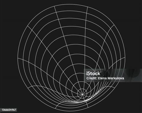 사이버 왜곡 그리드 복고풍 펑크 디자인 요소 검은 색 배경에 와이어 프레임 웨이브 형상 그리드 벡터 일러스트레이션 실버 서퍼에
