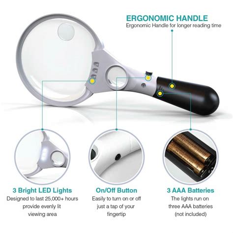 Mfocs Led Magnifier Magnifier Light Led