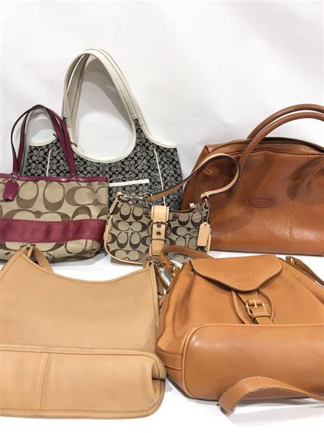 ブランドバッグ6点まとめ売り 500円スタート Coach Pierrecardin Pierrebalmain A39 N8 O4 E8