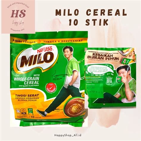 Jual Milo Cereal Malaysia Sachet Cereal Milo 10 Stick Shopee Indonesia